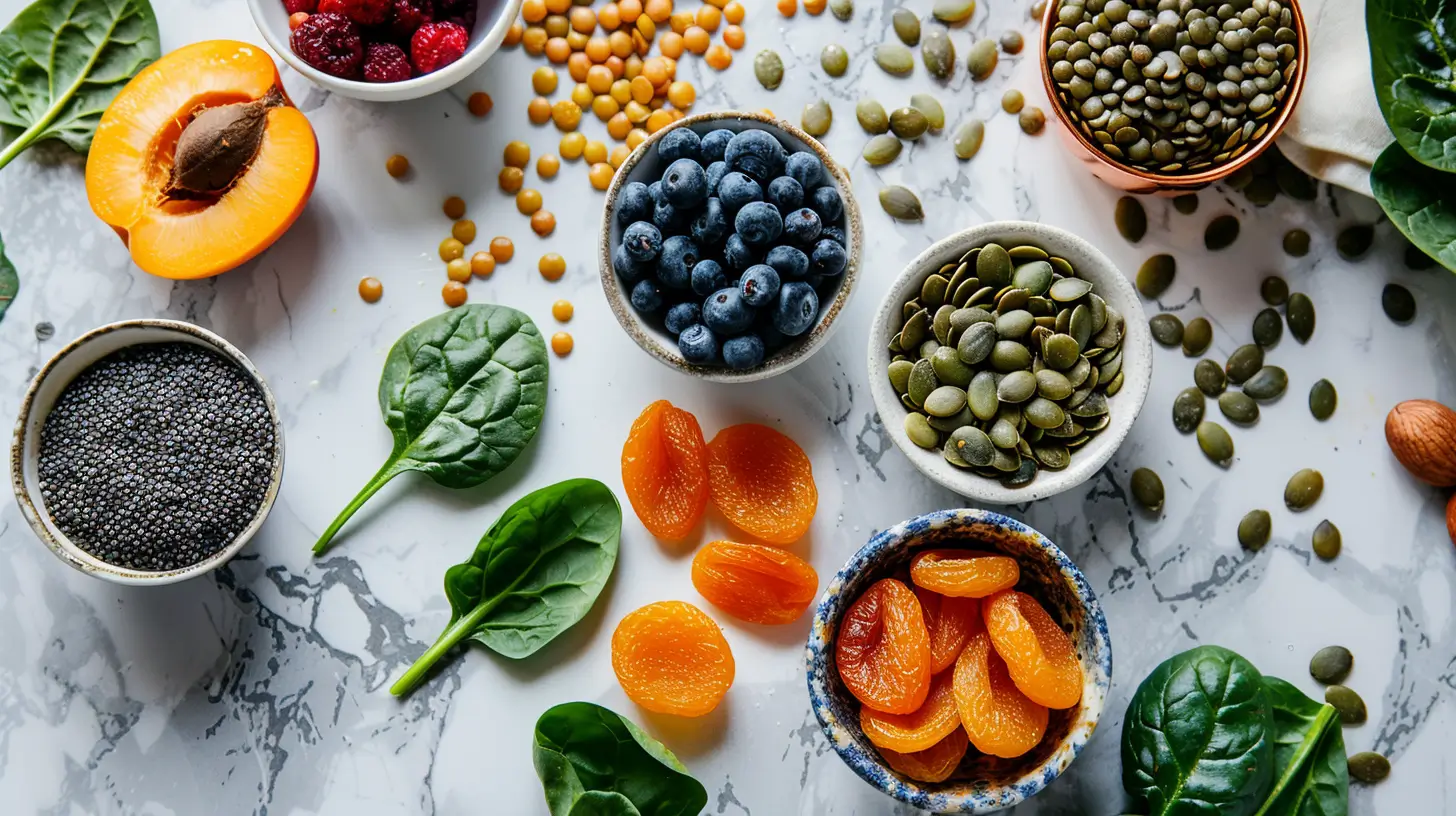 Les 13 fruits et légumes riches en fer